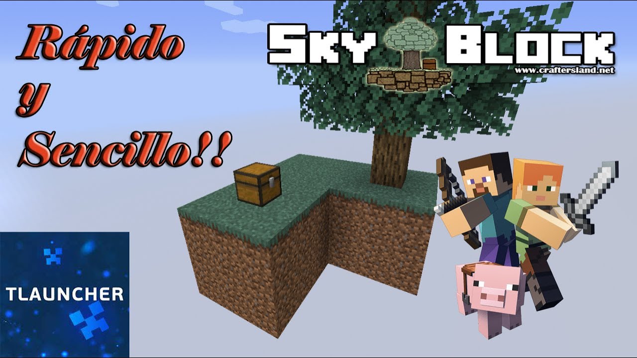 Tutorial Skyblock para Tlauncher!! Rápido y sencillo en 2022!! - YouTube