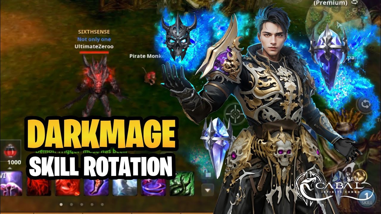 DARKMAGE SKILL ROTATION IN CABAL INFINITE COMBO SEA 🔥 - YouTube