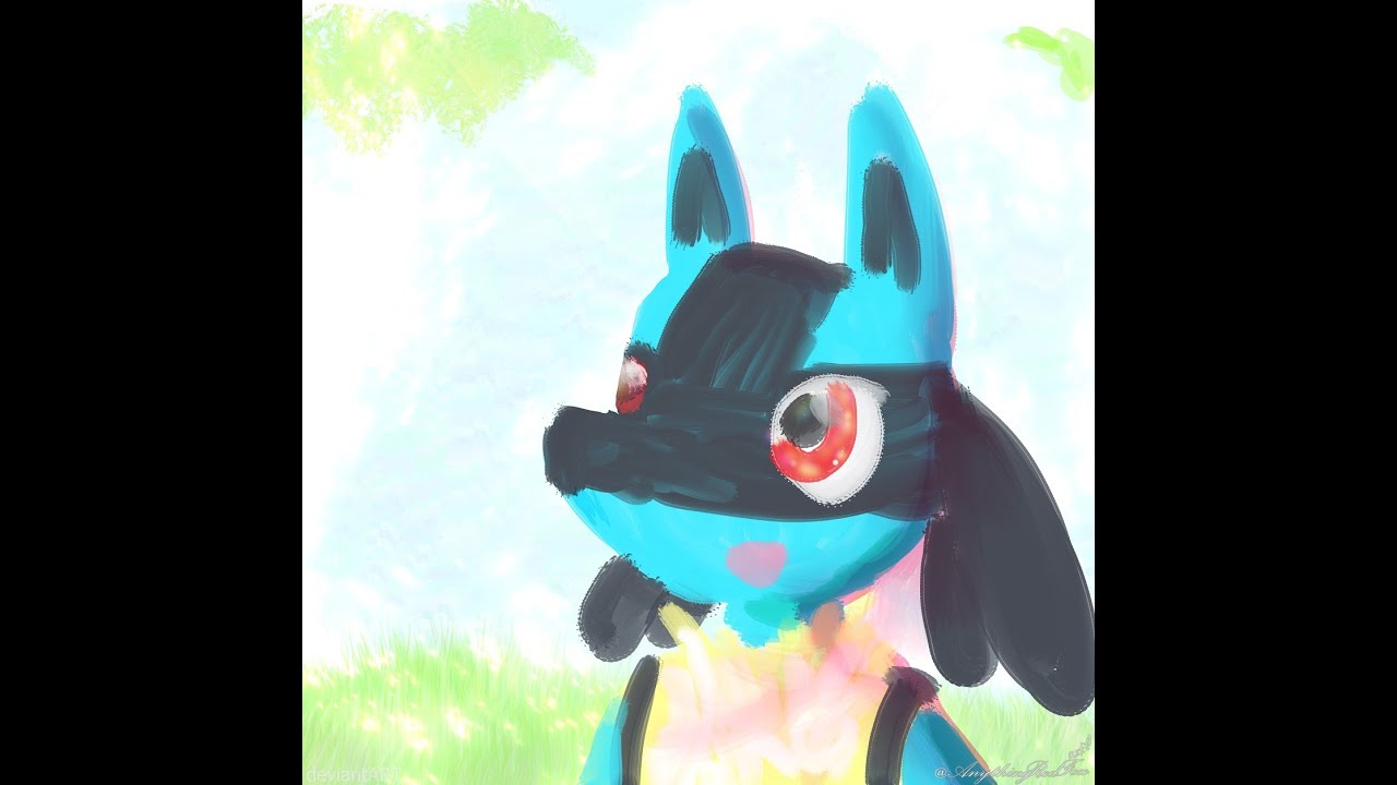 A Quick, Simple Painting of Lucario! [Pokemon] [Lucario] [Art ...