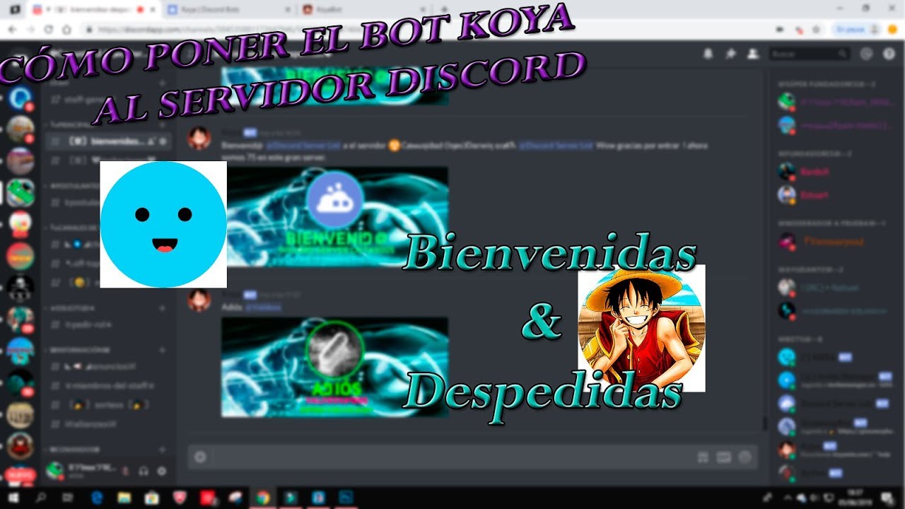 -Cómo poner el bot Koya en discord-lInox darwin - YouTube
