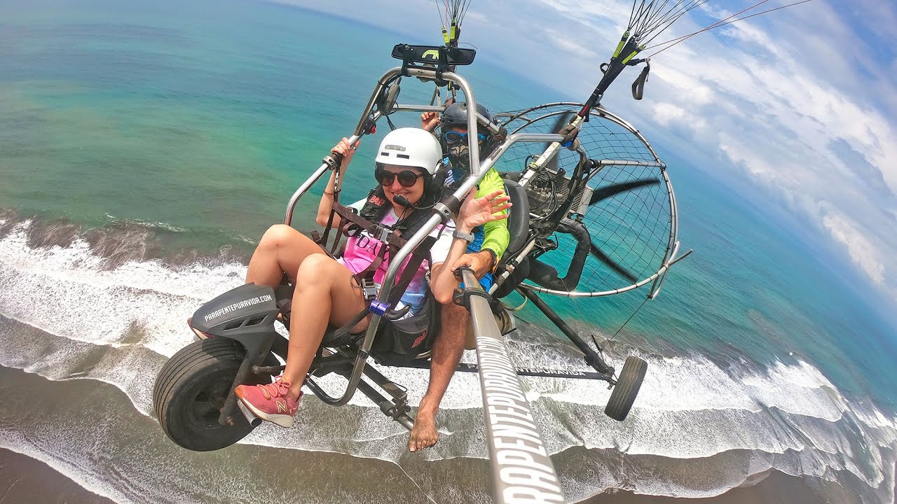 PARAPENTE en la PLAYA de ESTERILLOS. Costa RIca - YouTube