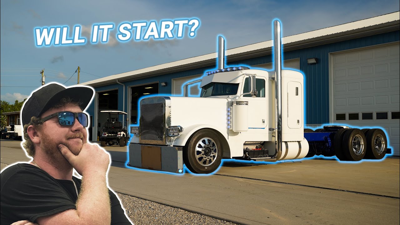STARTING my ABANDONED Peterbilt 379 after Sitting 8 Months!! Starting ...