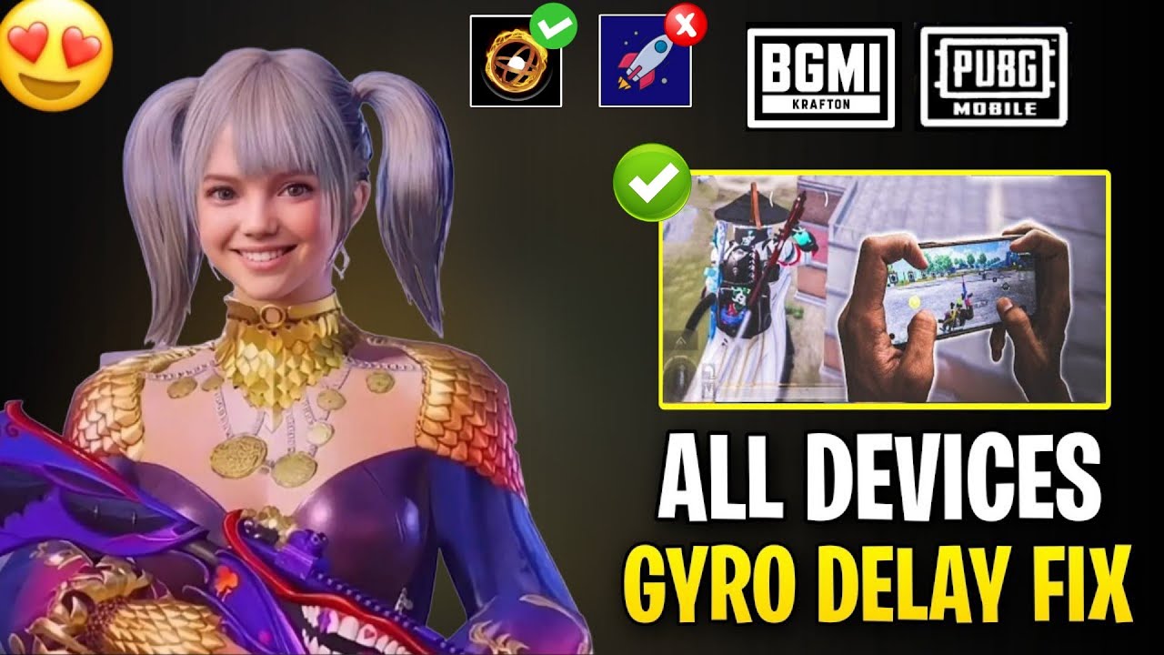 HOW TO FIX GYRO DELAY IN BGMI 🔥 GYROSCOPE DELAY FIX IN ANY ANDROID DEVICE | PUBG GYRO DELAY ...