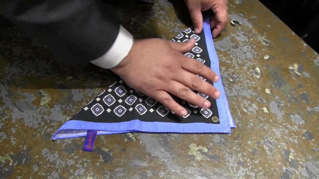 Capra & Cavelli's Victor Celania on Folding a Four Point Pocket Square ...