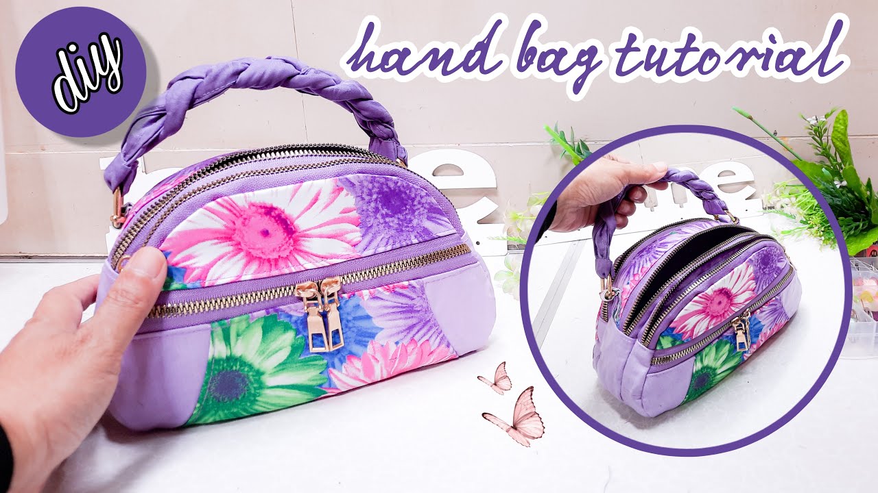 how to make a handbag with cloth / diy handbag sewing tutorial ...