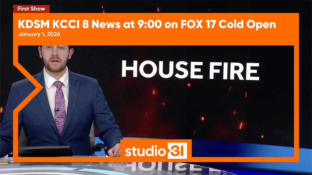 KDSM KCCI 8 News at 9:00 on FOX 17 Cold Open, 1/1/2026 (First Show ...