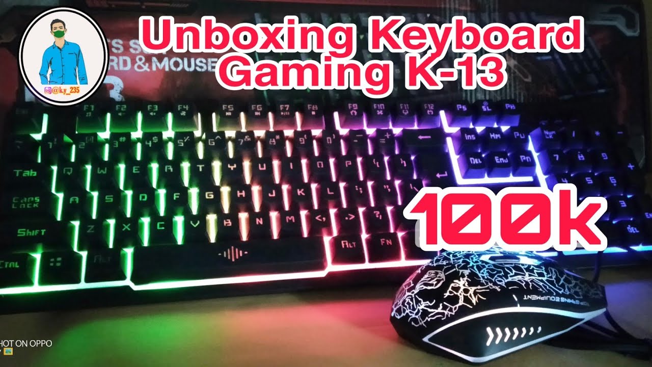 😍Unboxing Keyboard Gaming Acetech K-13 harga 100 Ribuan ? Keyboard ...
