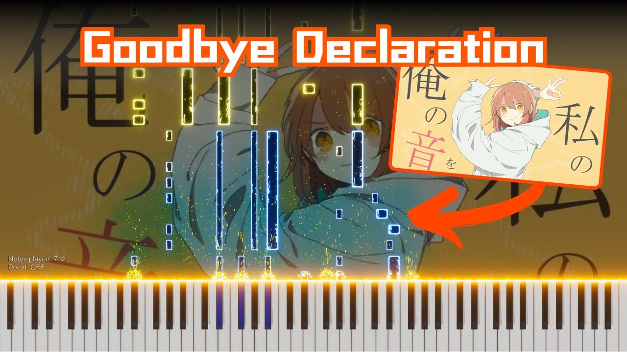 Goodbye Declaration/グッバイ宣言 (Chinozo) - PIANO COVER - YouTube