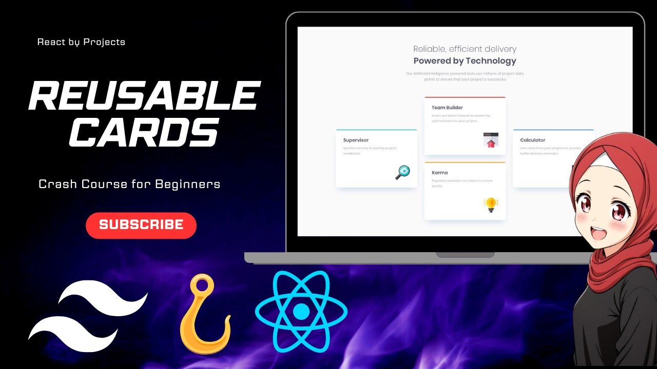 🚀 Master React: Build & Test Reusable, Responsive Cards from Scratch! 🛠 ...