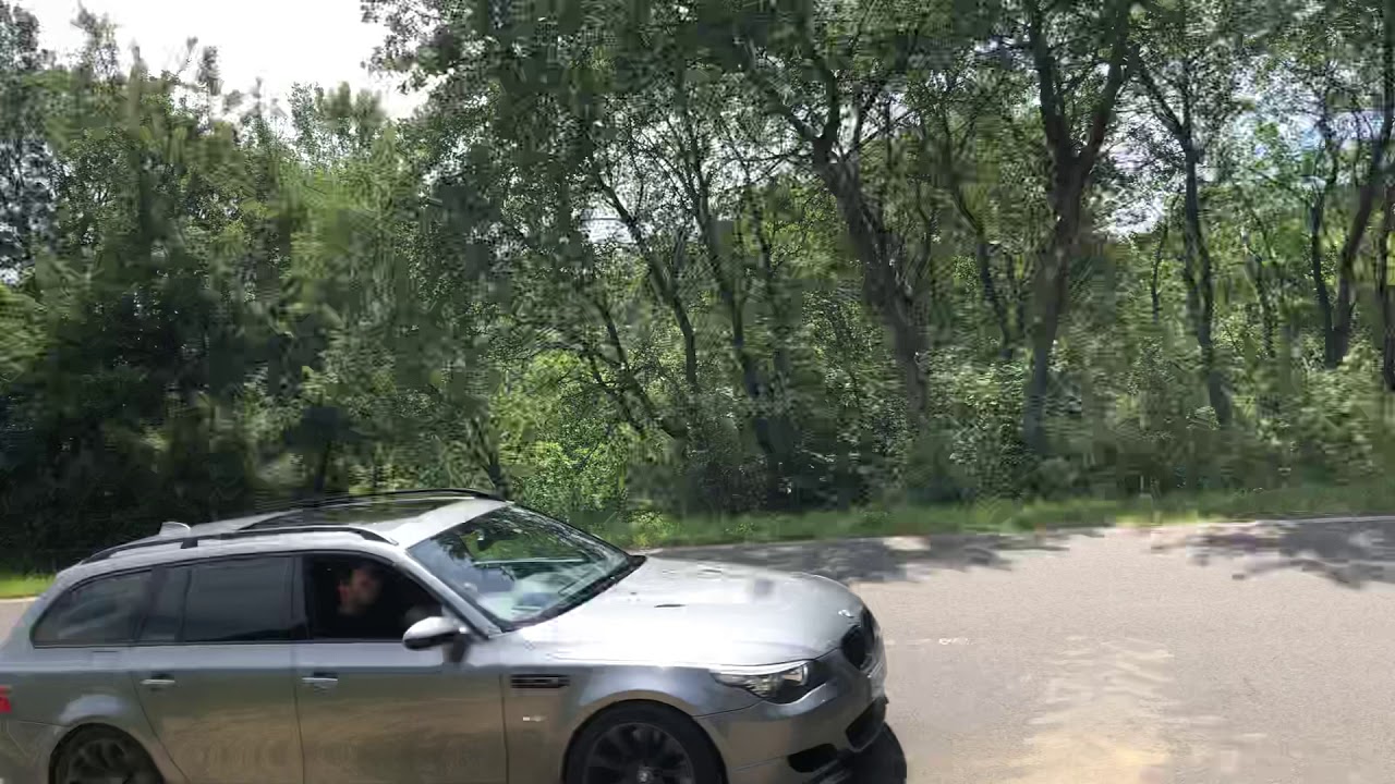 BMW E61 M5 fly by in Germany - YouTube
