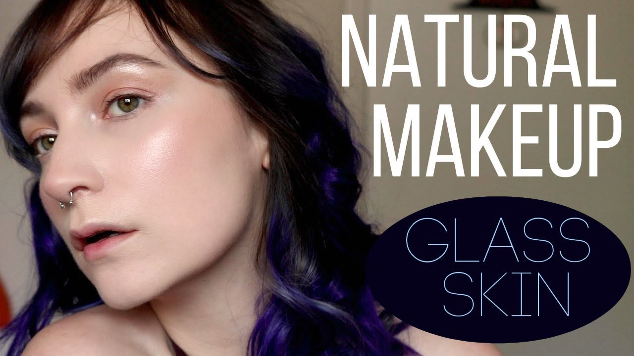 (Kinda) Natural Makeup | All Drugstore Products | Glass Skin ...
