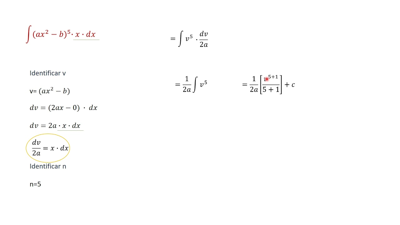 Integrales por cambio de variable #2. - YouTube