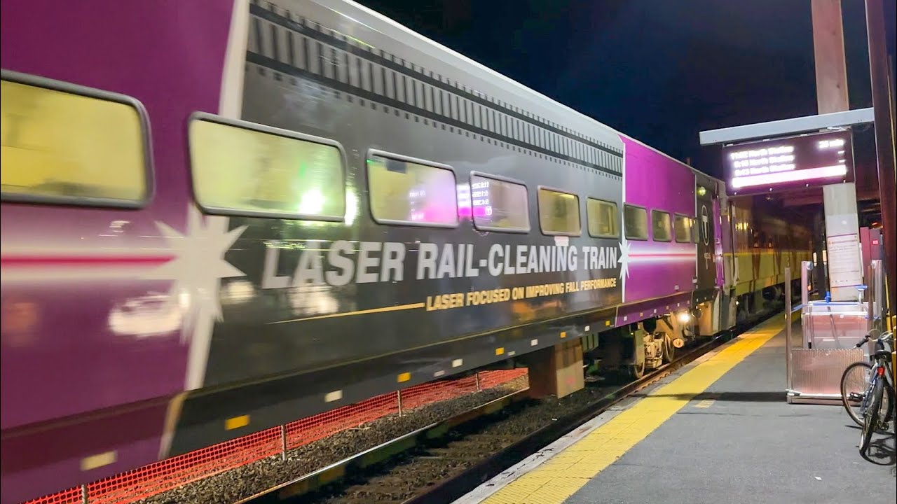 Up-Close with MBTA’s New Laser Rail Cleaning Coach + Operating on a ...