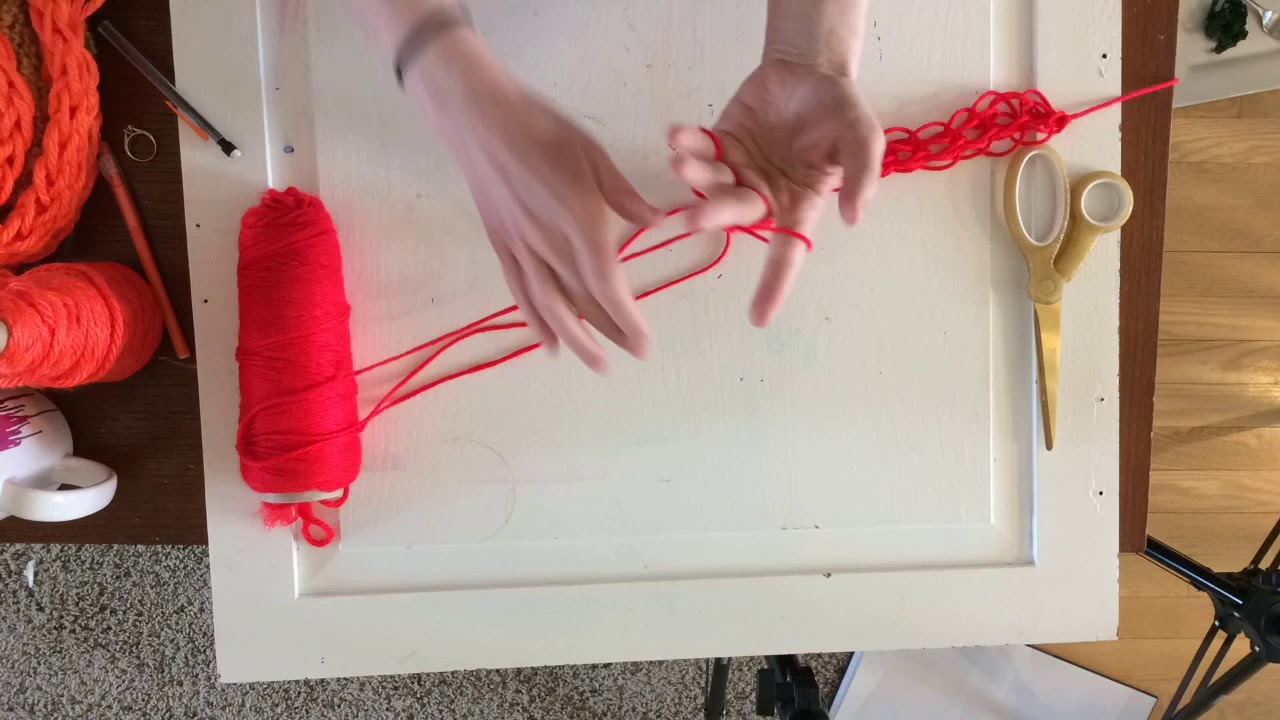 How To Four Finger Knit Youtube