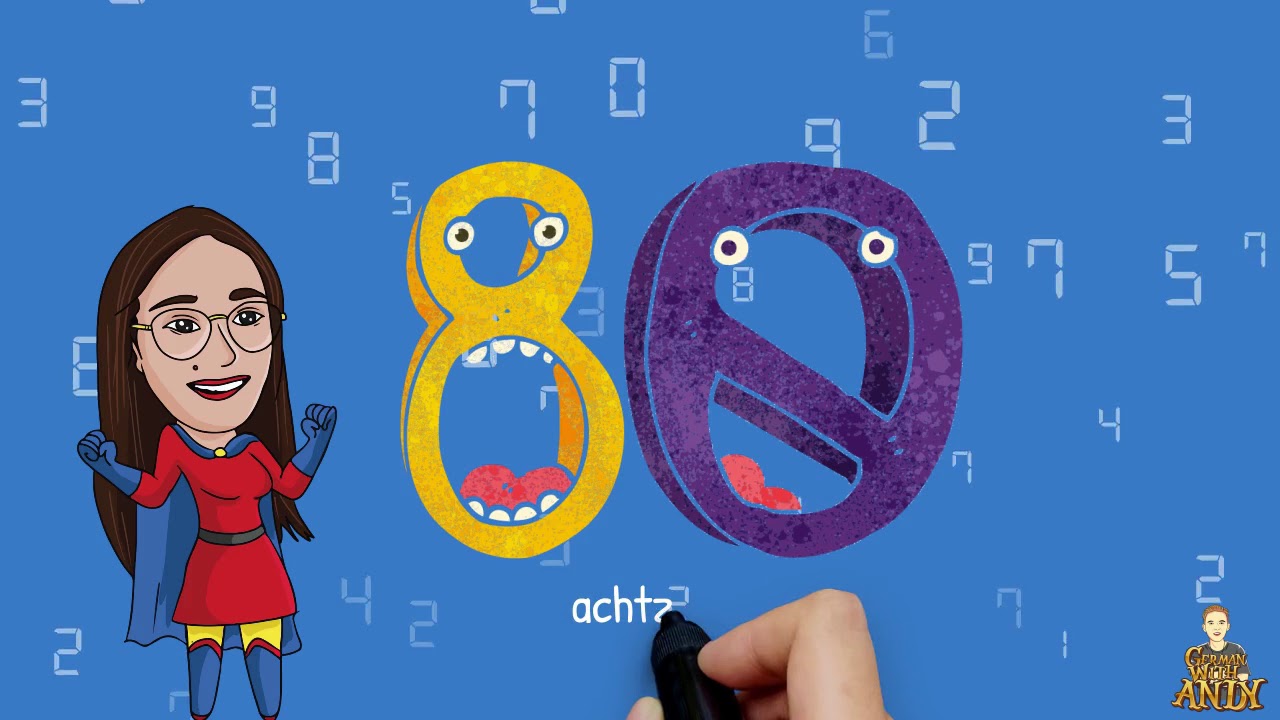 Die Zahlen - Artikel-Andy German Course For Kids - German with Andy ...