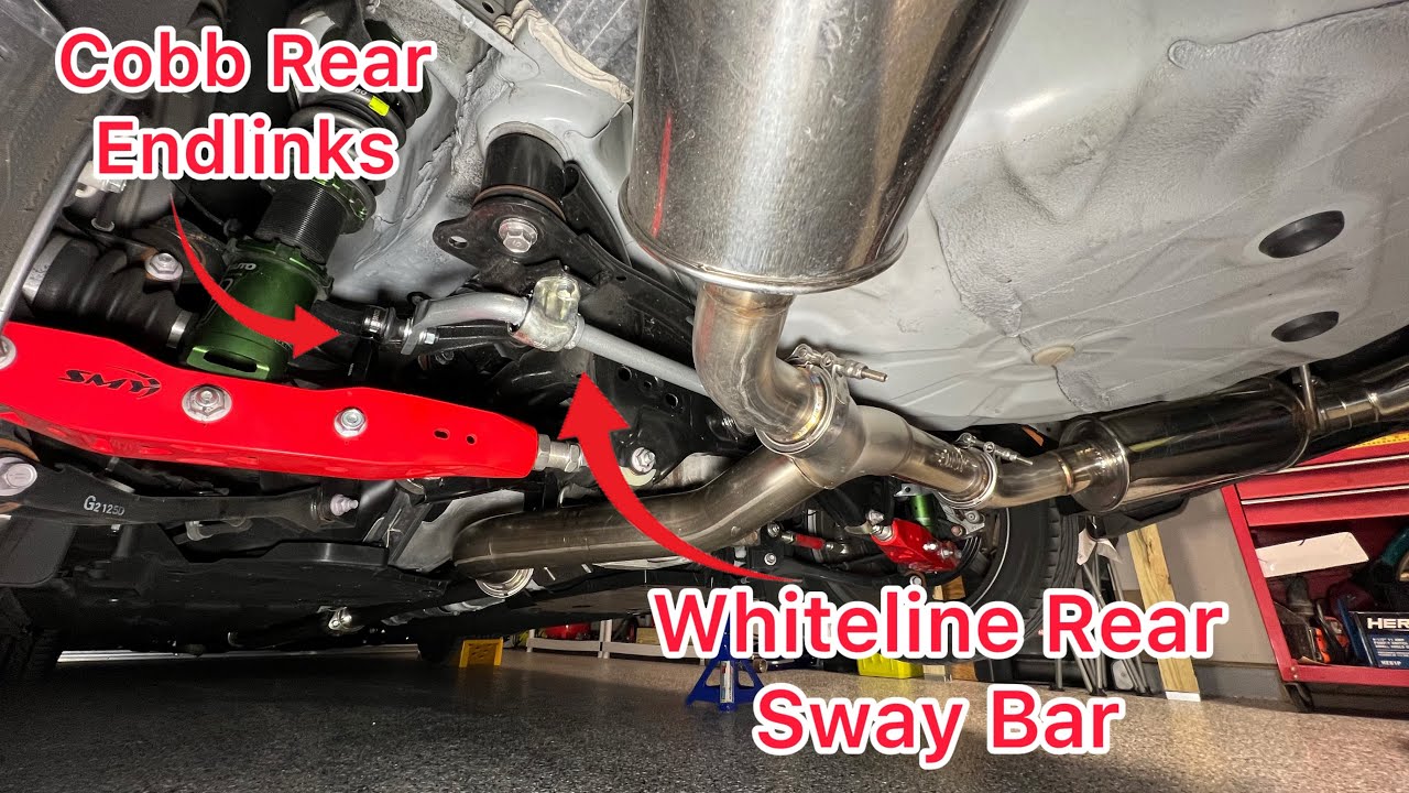 22+ WRX Whiteline Rear Sway Bar & Cobb Rear Endlinks Install - YouTube