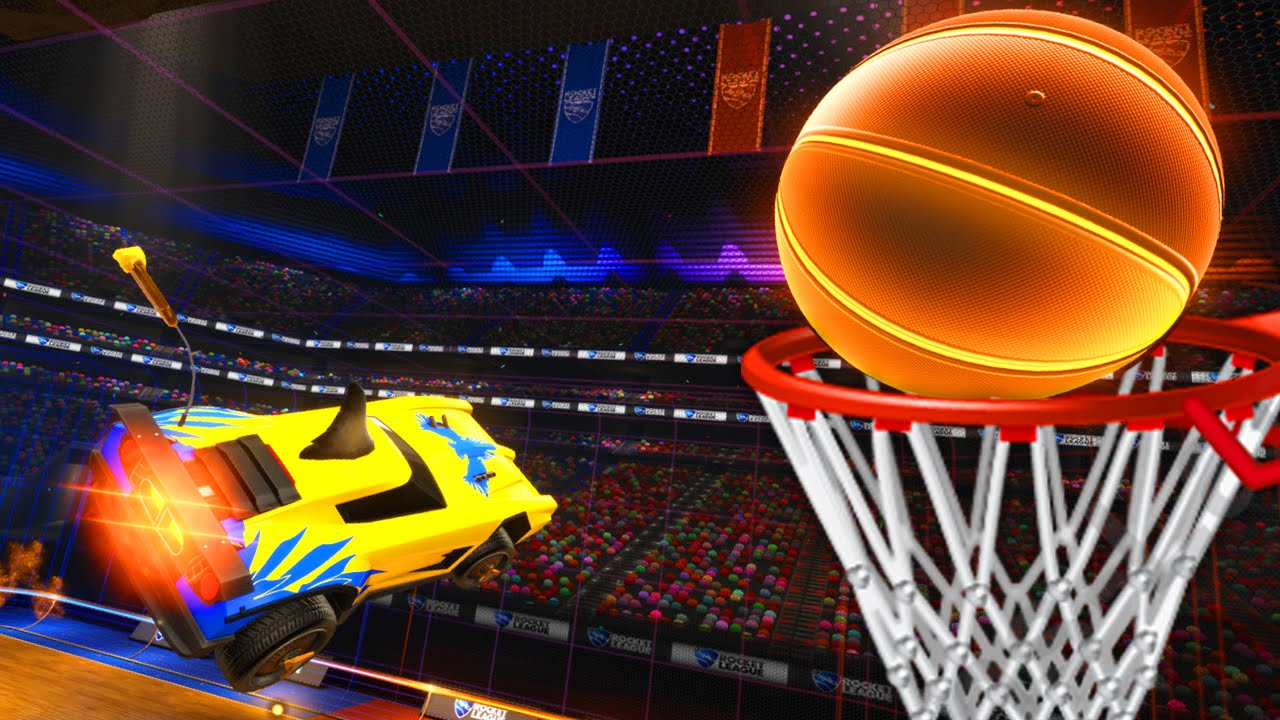 BASKETBALL MODE! - Rocket League Hoops #5 - YouTube
