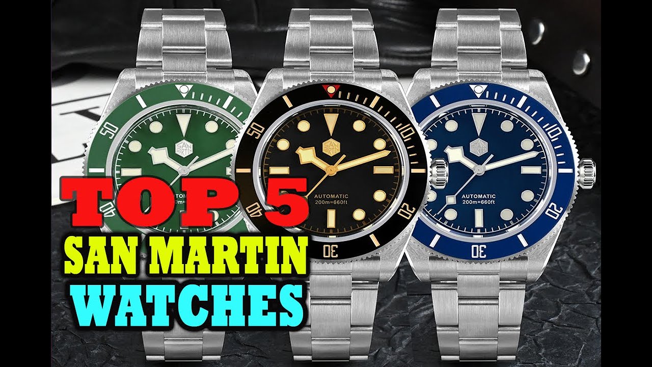 Top 5 San Martin watches Review | Best San Martin watches - YouTube