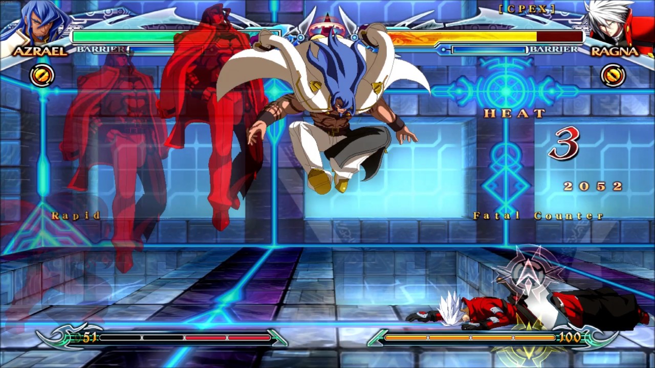 BlazBlue: Chronophantasma Extend: Starter Azrael Combos. - YouTube