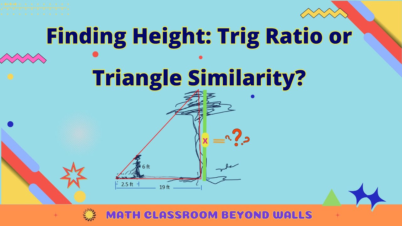 Finding Height: Trig Ratio or Triangle Similarity? | Application ...