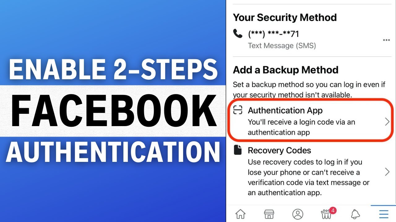 How to Enable Two-Step Authentication on Facebook Account (2024) - YouTube