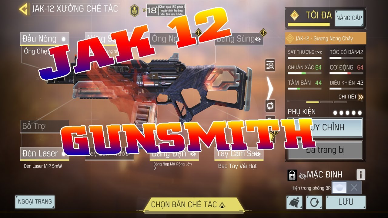 CODM | Gunsmith Jak 12 | Huy Call Of Duty - YouTube