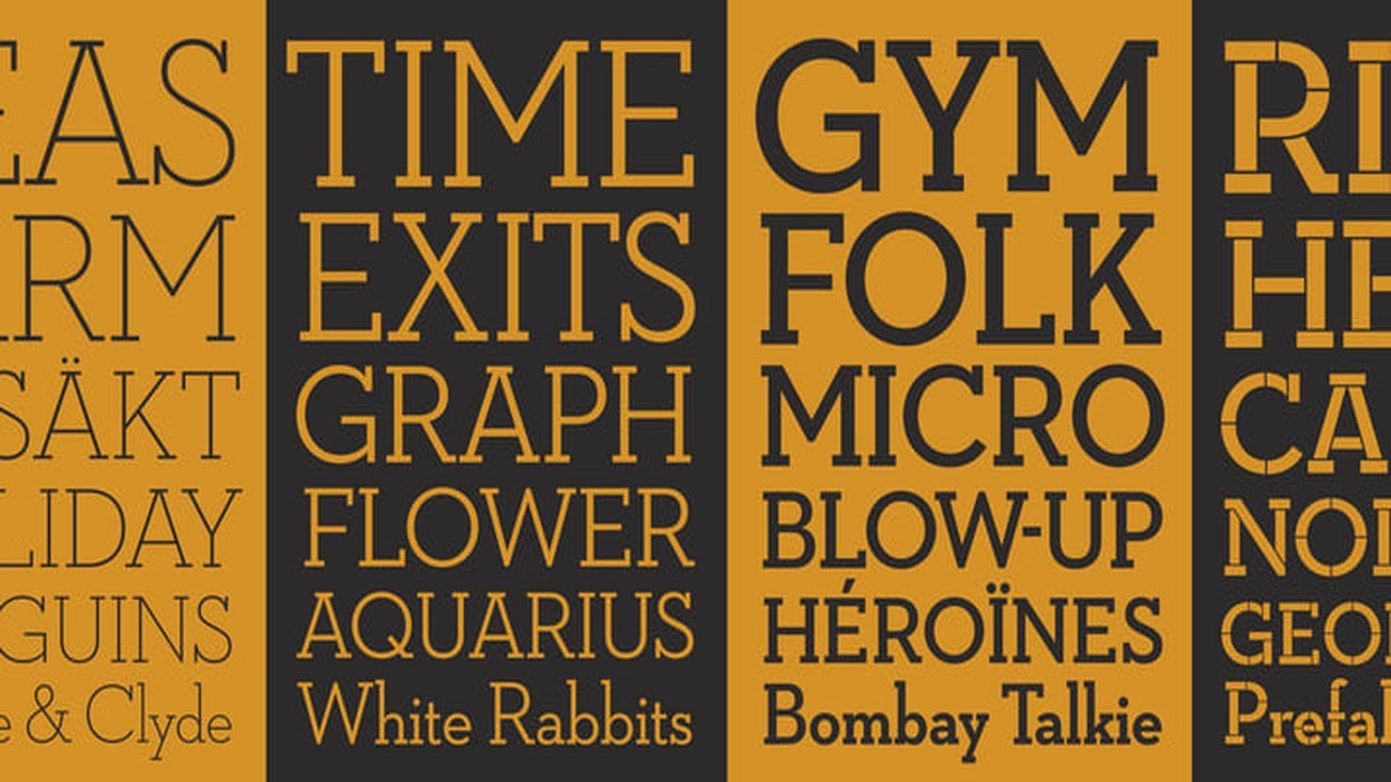 Neutraface Slab Display Font Free Download - YouTube