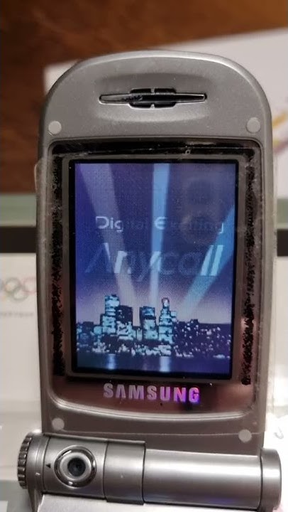 삼성 애니콜 SCH-X590 미사용 부팅 - YouTube