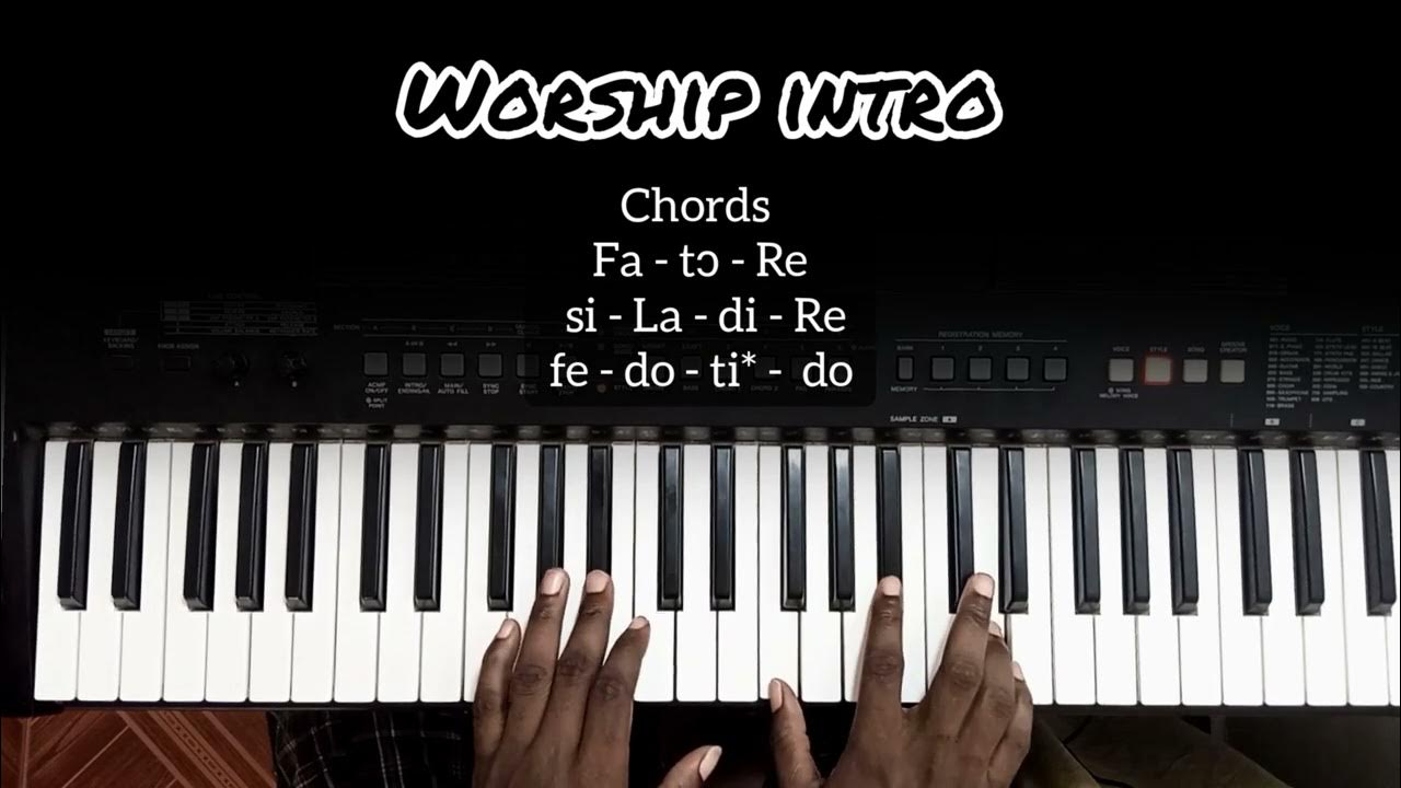 Advanced Worship intro for beginners. Keyboard tutorials - YouTube