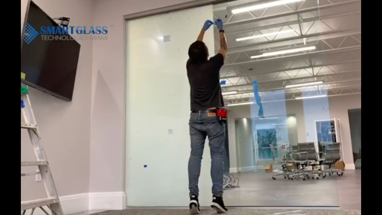 Switchable Privacy Installation in the Office, Fixed Panel - YouTube