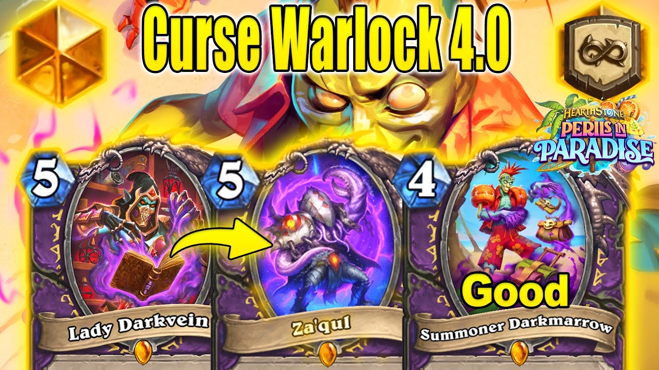 NEW Warlock Legendary Curse Warlock 4.0 Deck Is Absolutely CRAZY At ...