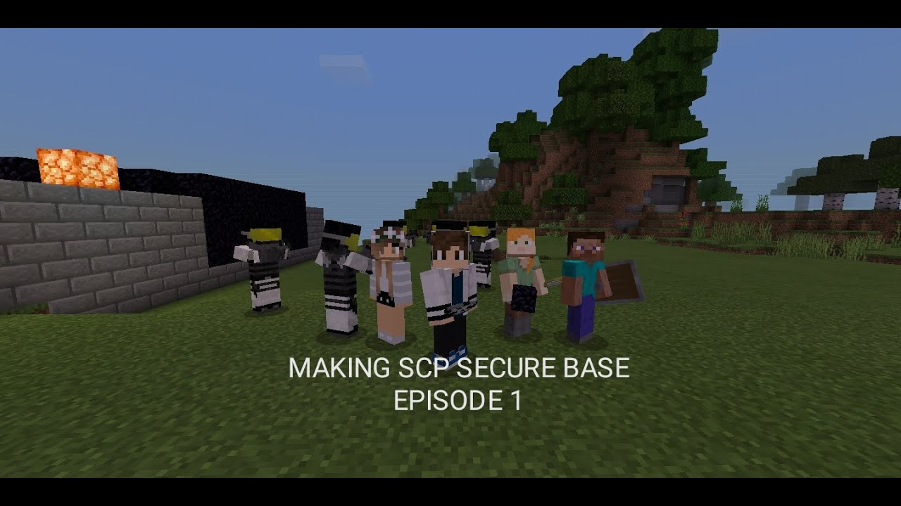 MAKING A VERY SECURE MINECRAFT SCP BASE EPISODE 1 - YouTube