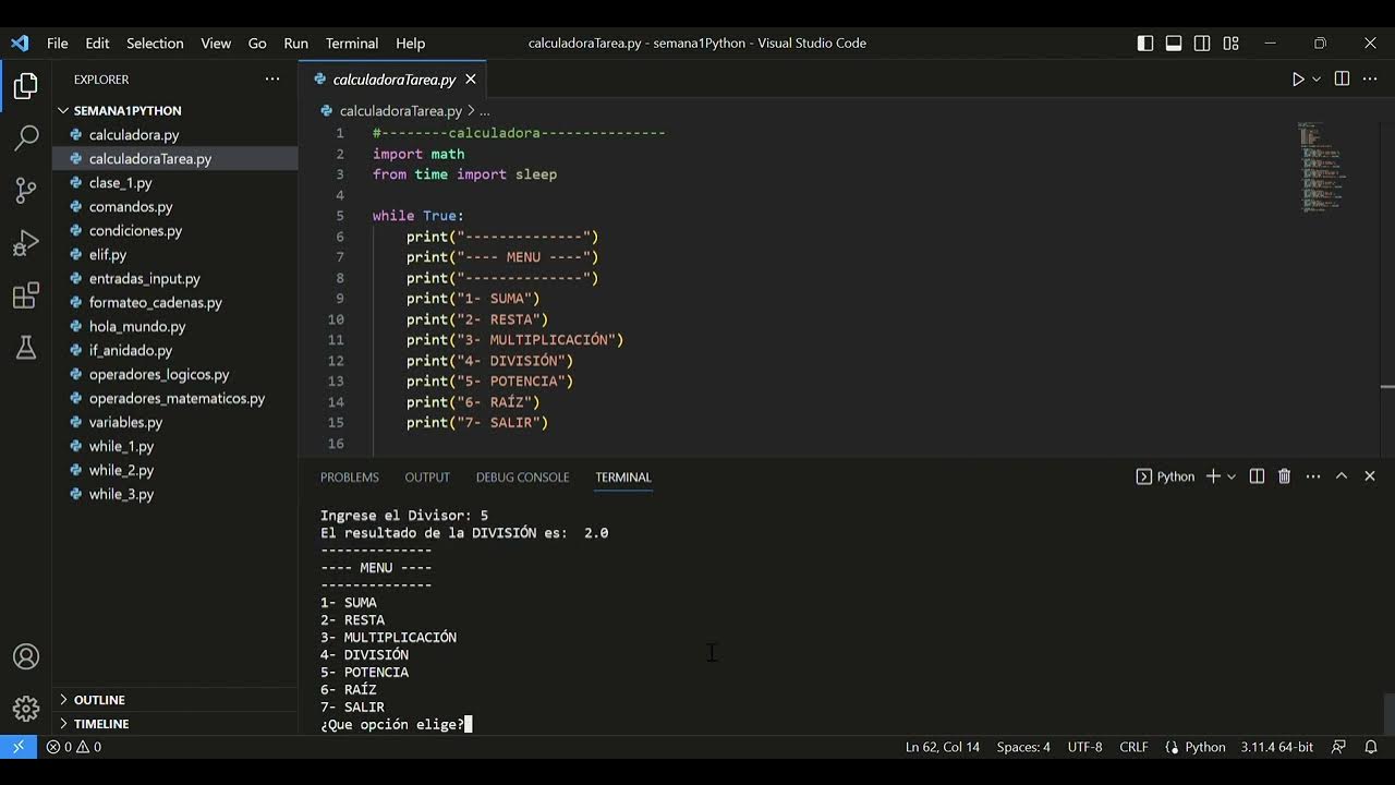 Calculadora - Visual Studio Code - YouTube