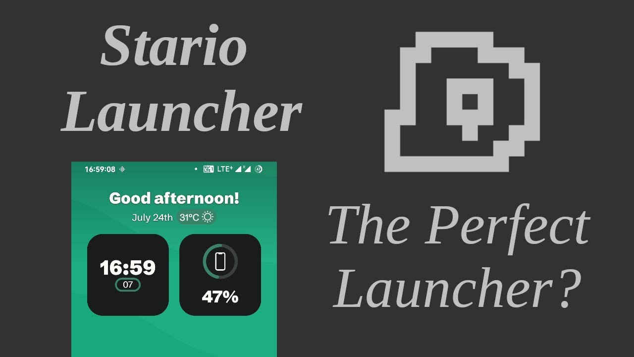 Stario Launcher - Is this the perfect launcher for Android? - YouTube