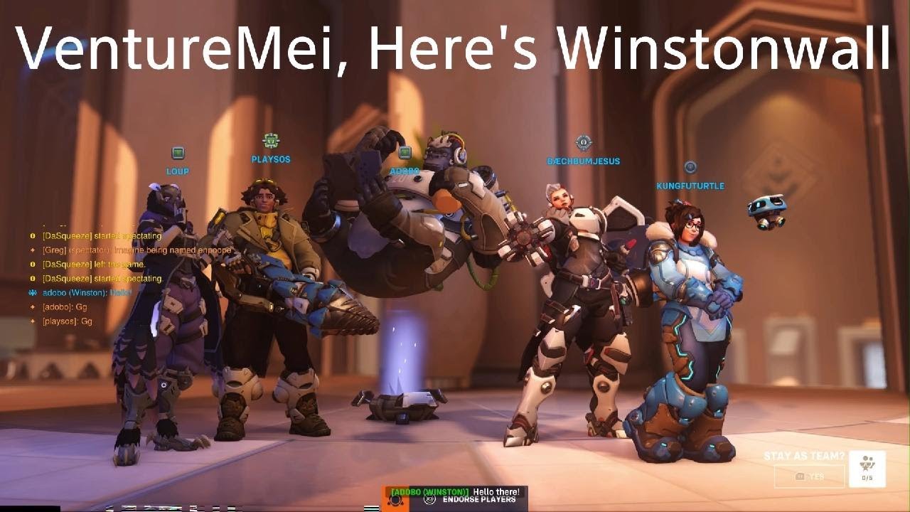 Overwatch 2 S10 VentureMei Here's Winstonwall by Oasis - YouTube