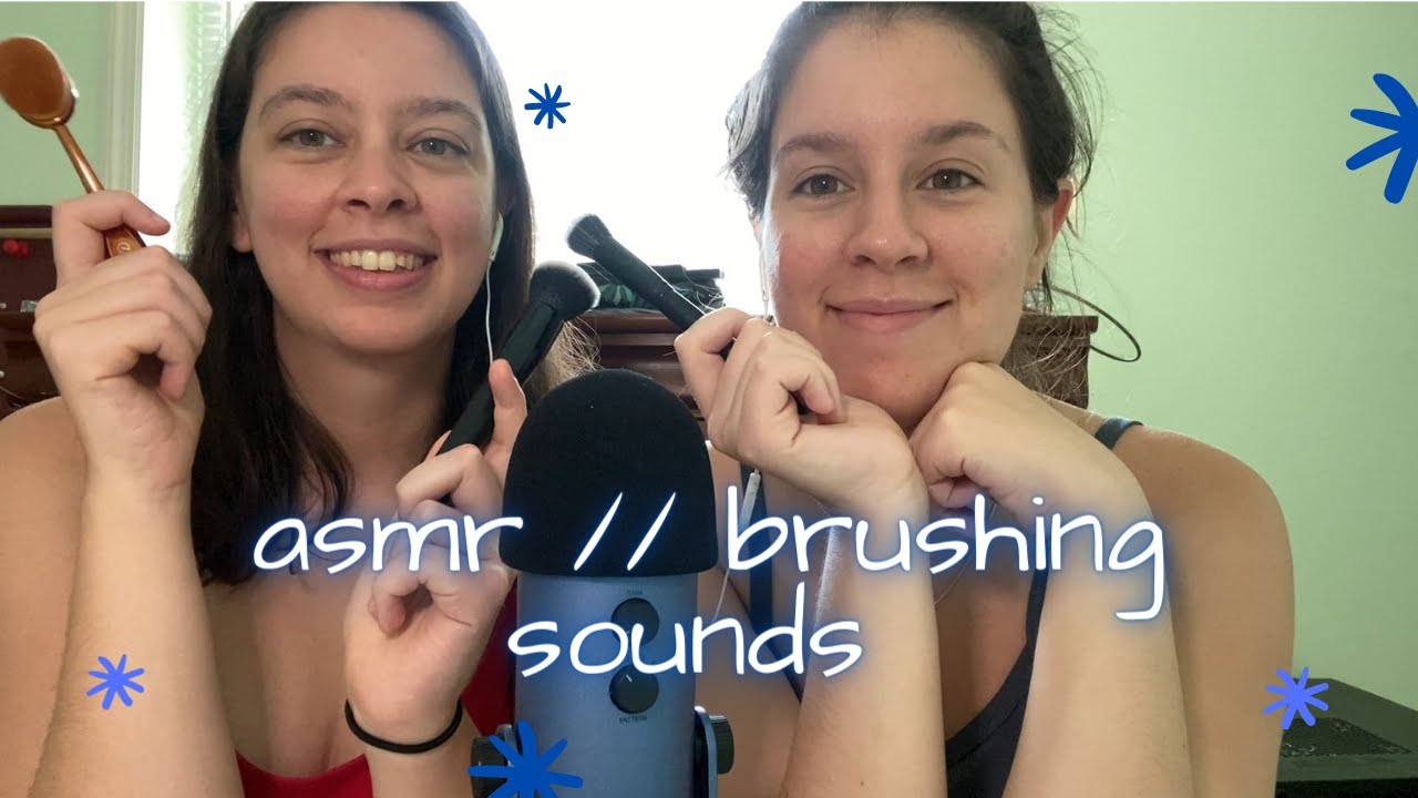 Sisters ASMR // Stipple, brushing your face & mic - YouTube
