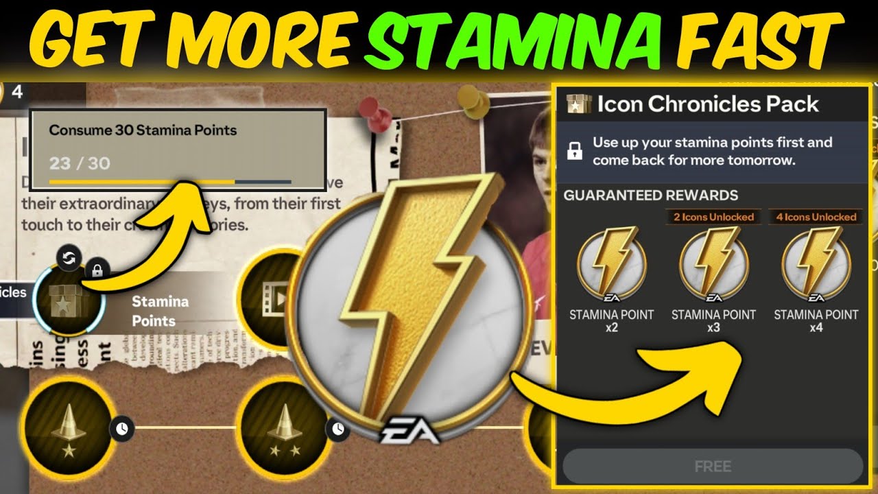HOW TO GET MORE STAMINA POINTS ICON CHRONICLES UNLOCK CHAPTER COMPLETE ...