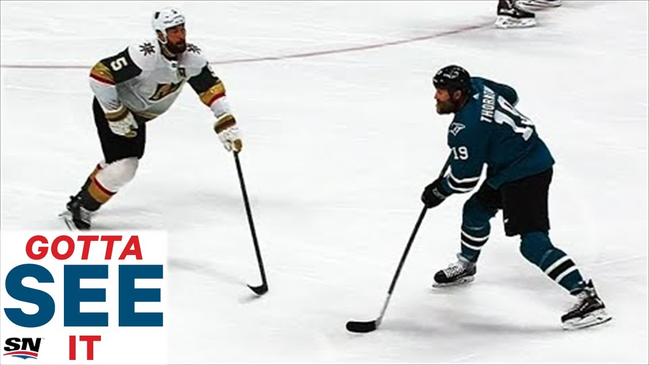 GOTTA SEE IT: Joe Thornton Scores Ridiculous No-Look Shot From Way Out ...