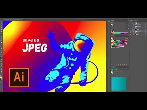 How to Save File as JPEG in Adobe Illustrator CC 2018 - YouTube