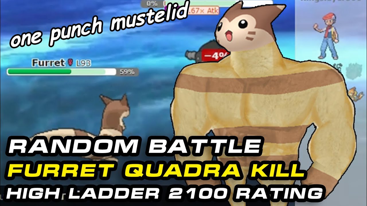 Best Furret Quadra Kill EPIC SWEEP | Pokemon Showndown Random Battle ...