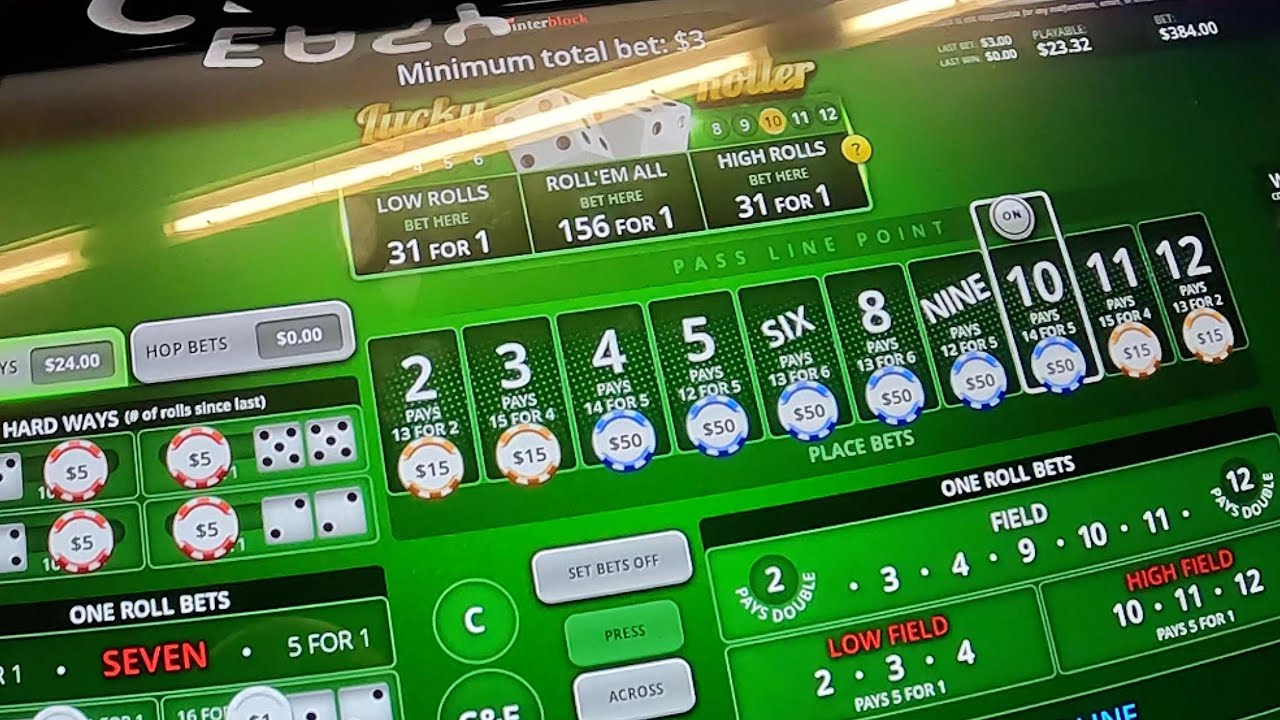 POWER PRESSING EVERY BUBBLE CRAPS MACHINE IN THE CASINO! - YouTube