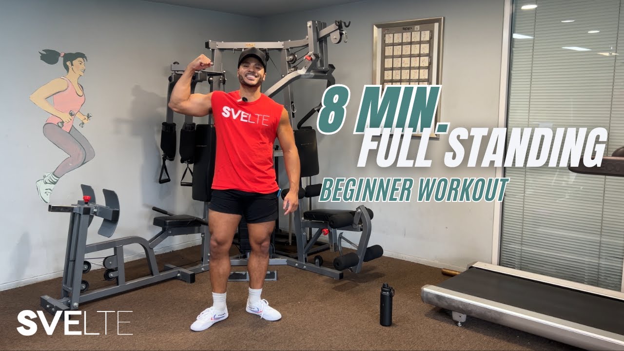 8 Min Full Standing Workout (Beginner Friendly) - YouTube