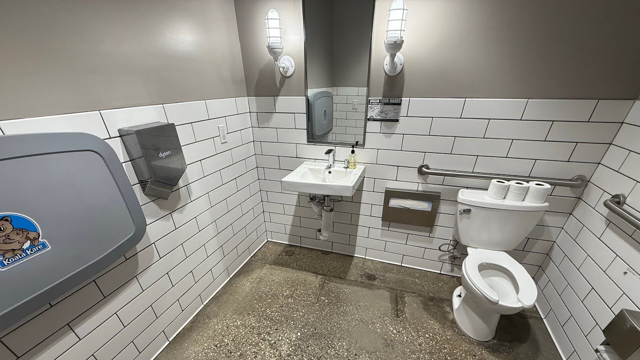 Old Navy unisex restroom shoot 1 - YouTube