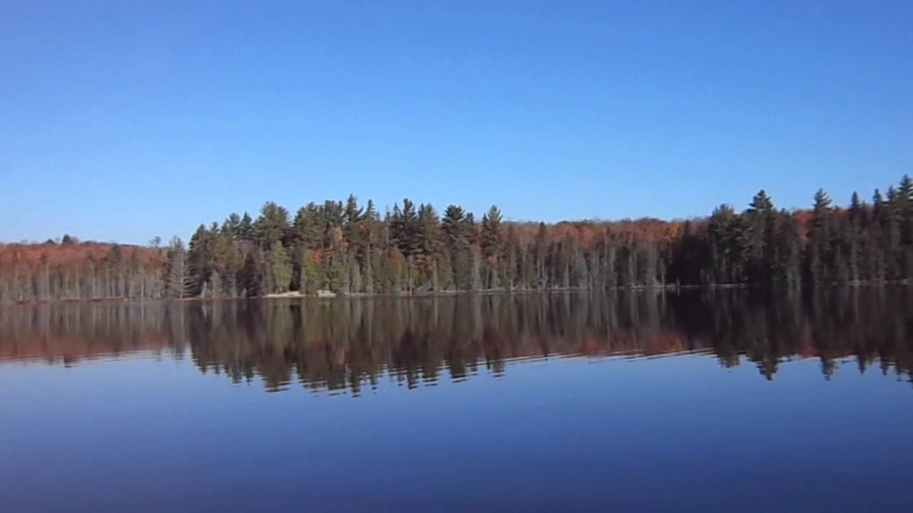 In my red canoe on Teddy Lake Oct. 2012 - YouTube