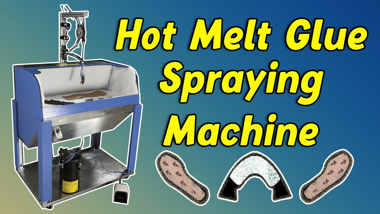 Hot Melt Glue Spray Machine - YouTube