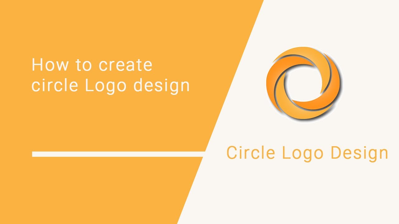 How to create circle logo design in Adobe Illustrator cc - YouTube