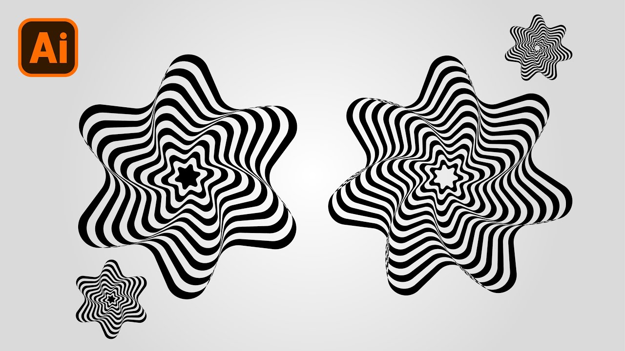 How to Create Illusion Art Design in Adobe Illustrator CC Tutorial ...