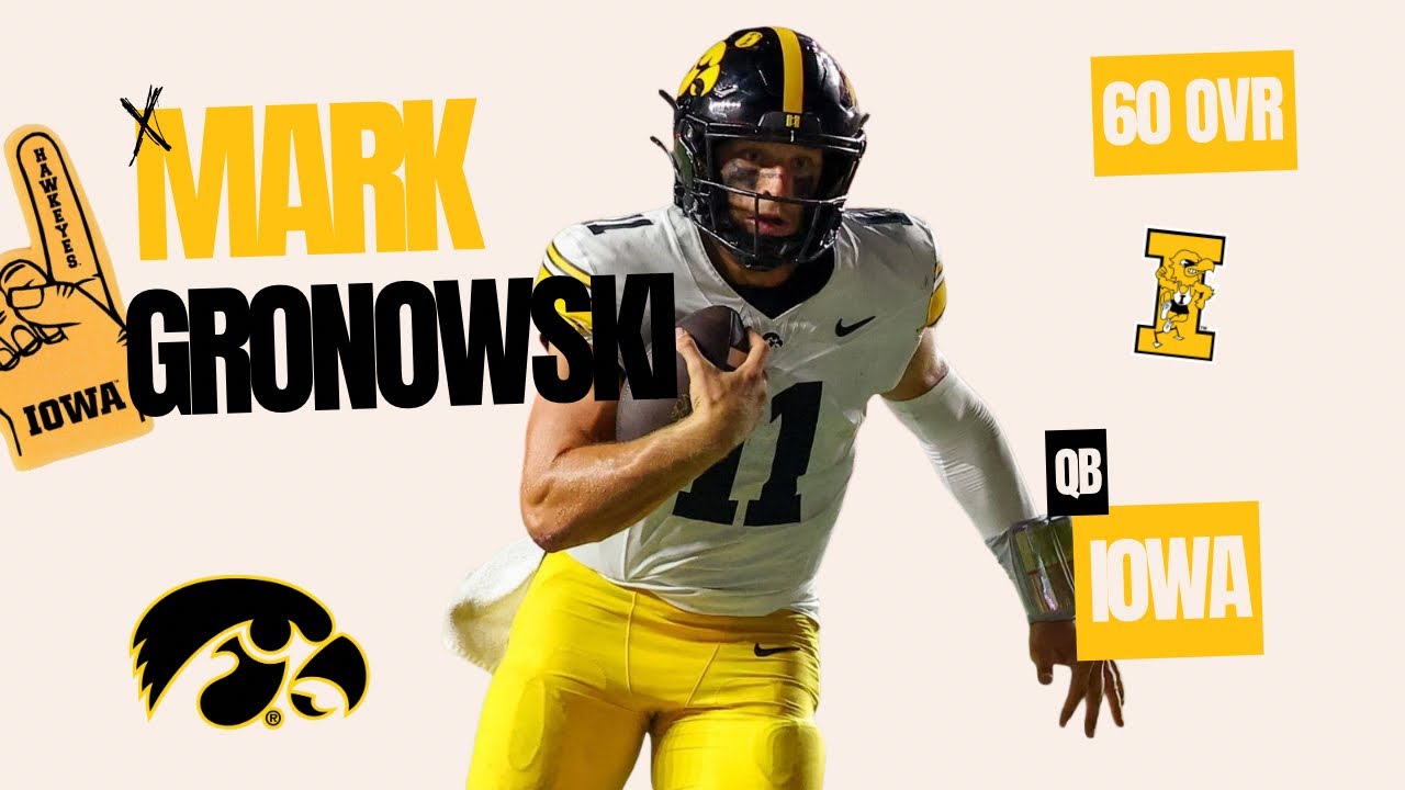 QB Mark Gronowski Madden 26 Creation - YouTube