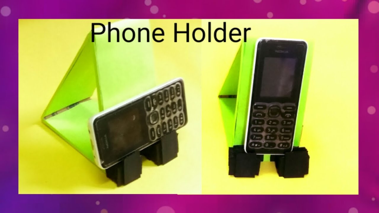 how to make mobile stand at home || mobile holder homemade || - YouTube