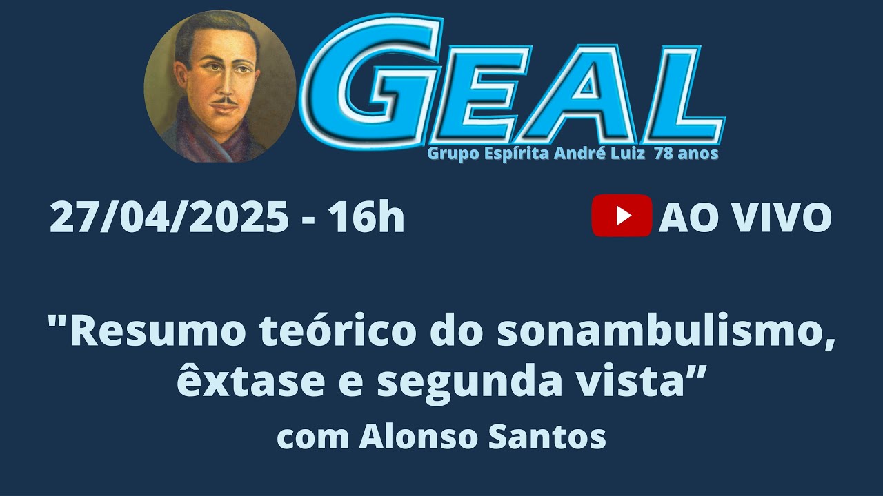 Palestrante: Alonso Santos - 27/04/2025 - 16h - YouTube